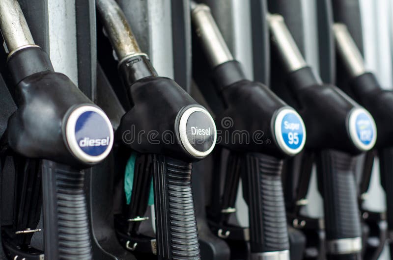 Gas Station Filling Tank with Petrol Gasoline Fuel Stock Image - Image ...