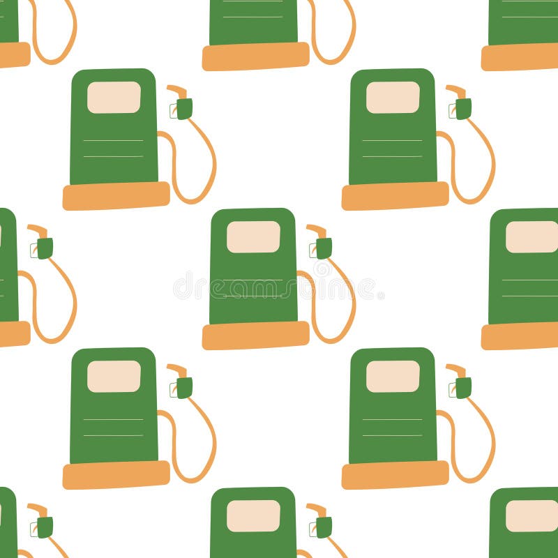 Gas Station Fuel Green Eco Bio Icon Stock Vector - Illustration of ...