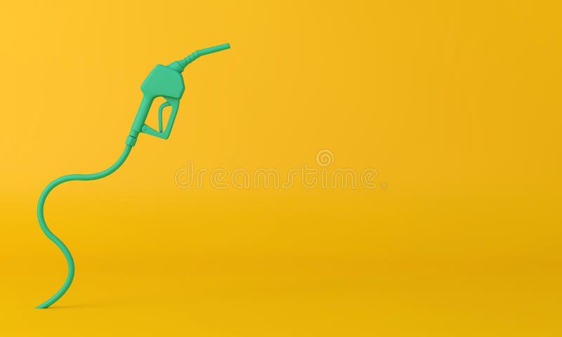 Gas Station Fuel Pump Abstract Background. 3D Rendering Stock ...