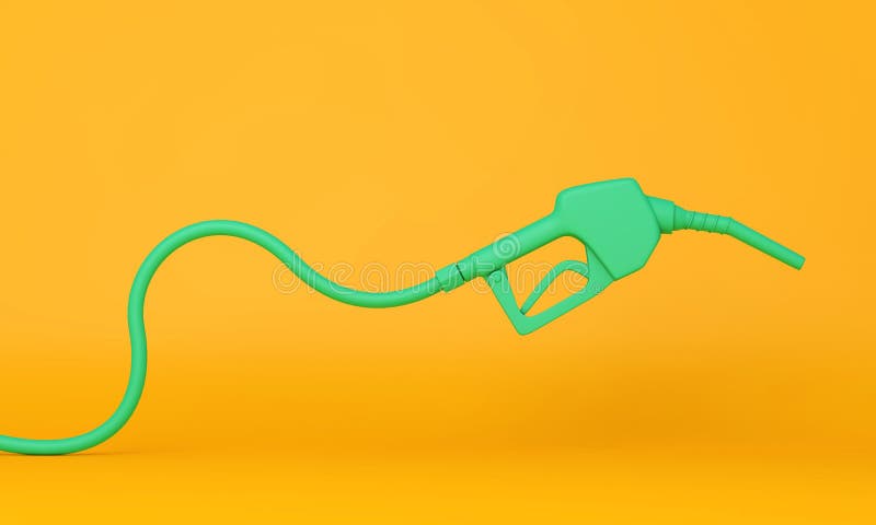 Gas Station Fuel Pump Abstract Background. 3D Rendering Stock ...