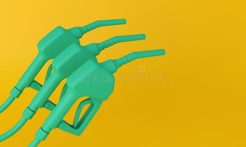 Gas Station Fuel Pump Abstract Background. 3D Rendering Stock ...