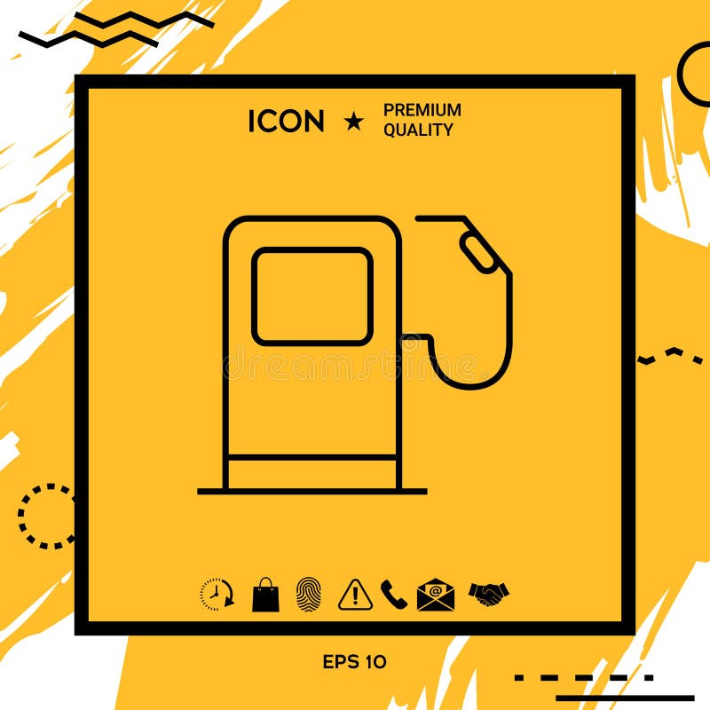 Gas station icon stock vector. Illustration of station - 105923372