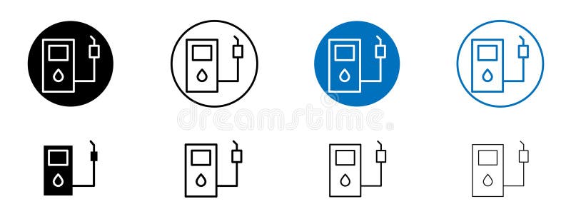 Gas station icon vector stock vector. Illustration of gasoline - 348077590
