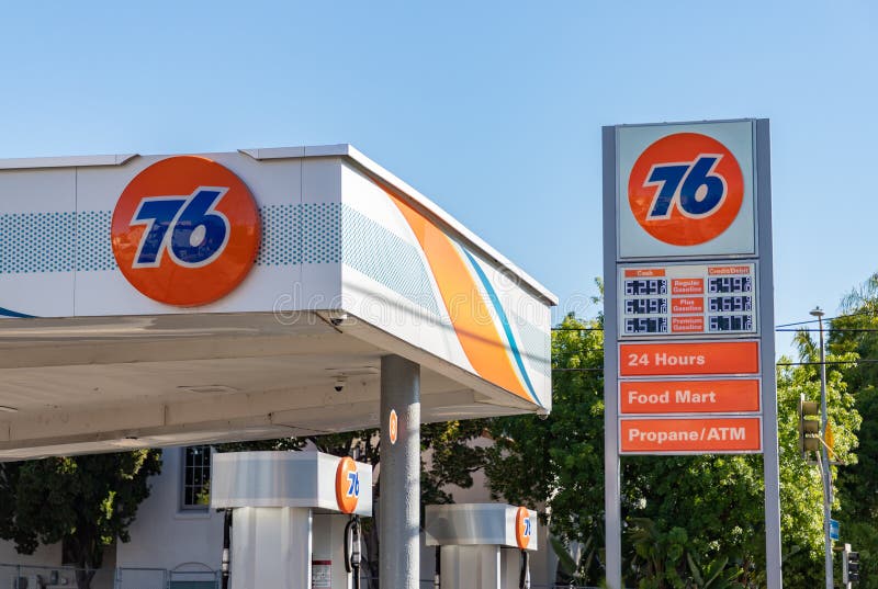 76 Gas Station stock image. Image of angeles, symbols - 268946005