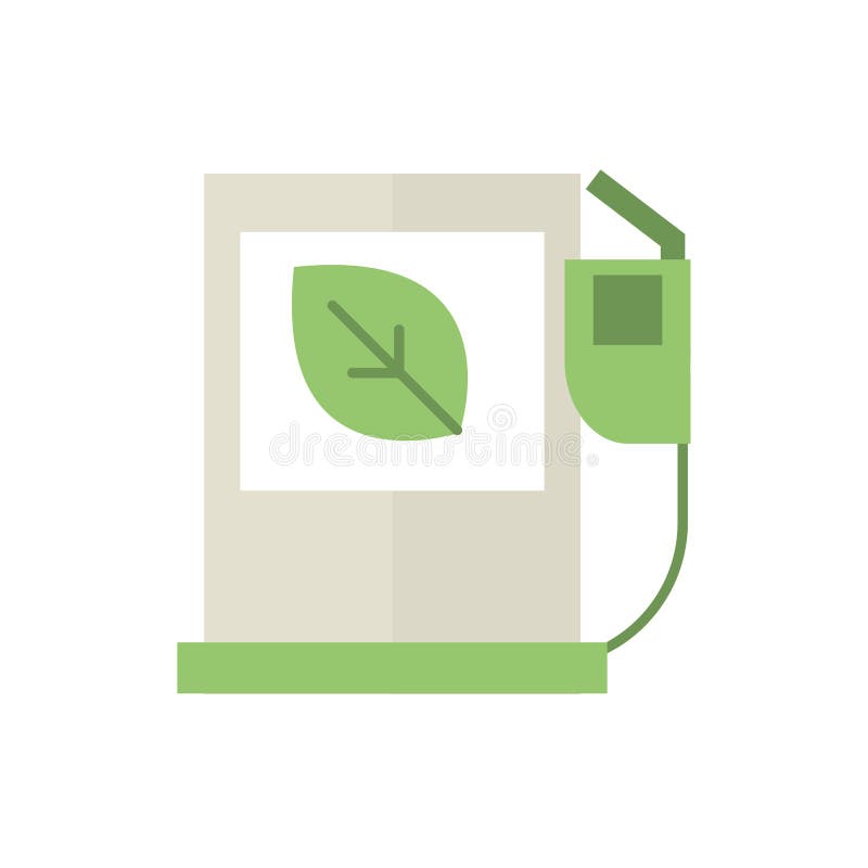 Gas Station Pump Green Energy Icon Stock Vector - Illustration of tank ...