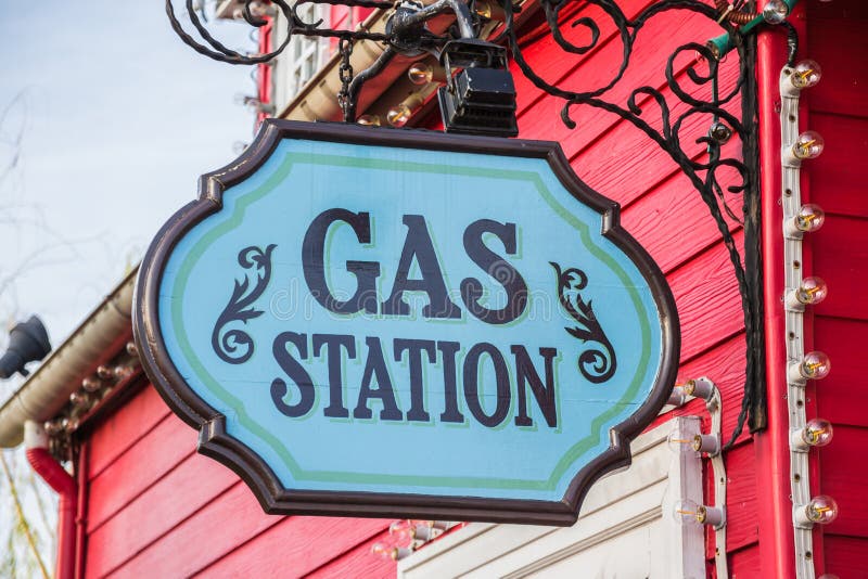 Gas station road sign stock image. Image of good, information - 62209967