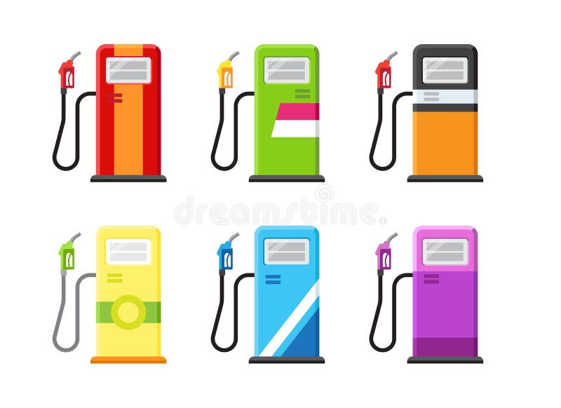 Row Of Different Brands Of Soda Fizzy Drink Stock Illustration ...