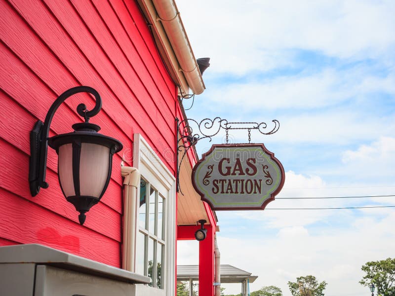 Gas station sign stock photo. Image of expensive, liter - 27449798