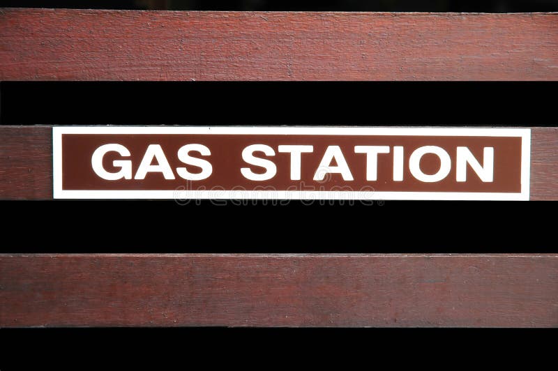 Gas station text sign stock image. Image of symbol, warn - 16971665