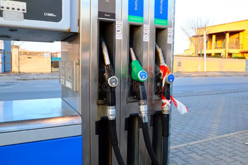 Gas Station, View of Fuel Pump Editorial Image - Image of view, benzina ...