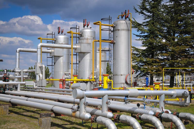 Gas storage and pipeline stock photo. Image of business - 24212698