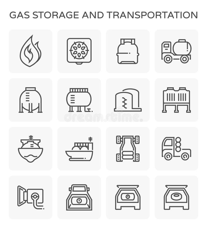 Gas storage icon stock vector. Illustration of cylinder - 105637052