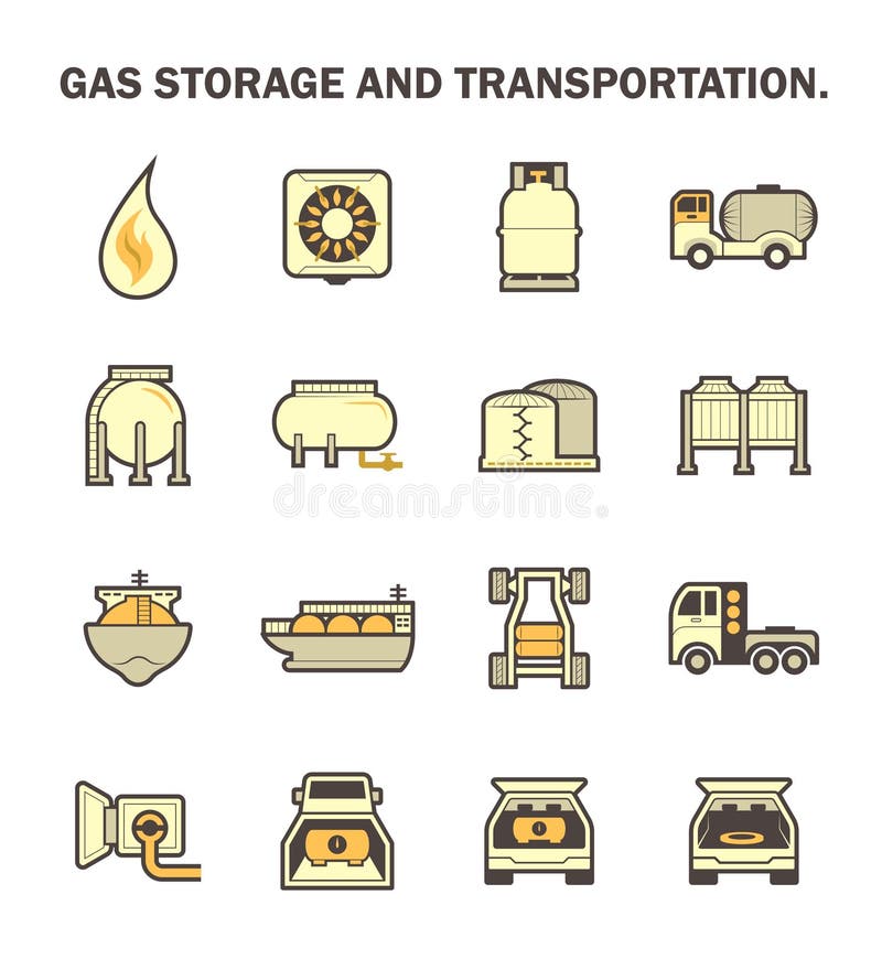 Gas storage icon stock vector. Illustration of international - 100173189