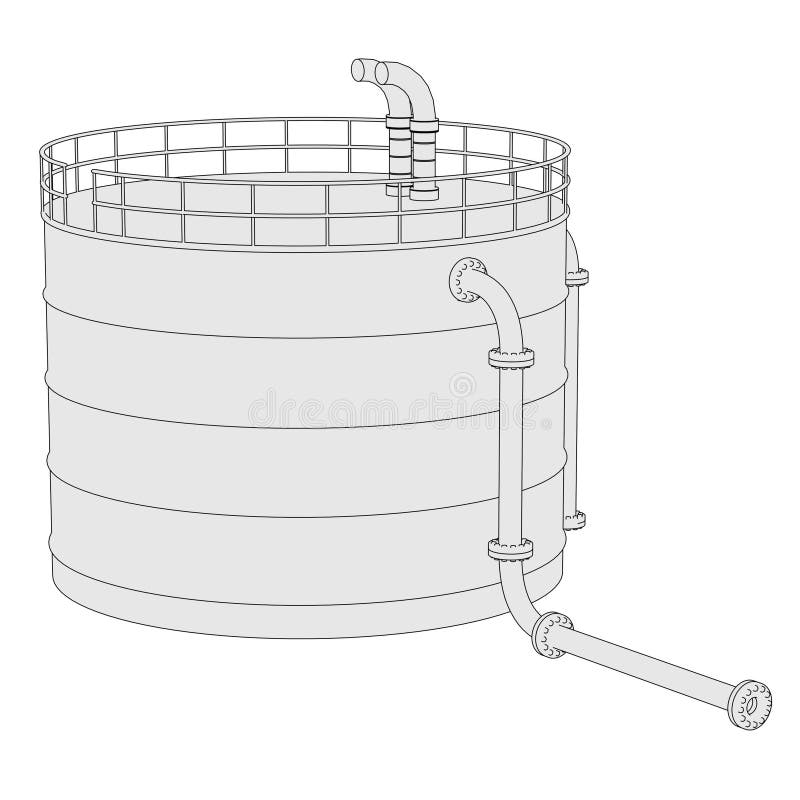 Gas Storage Unit stock illustration. Illustration of draw - 54723432