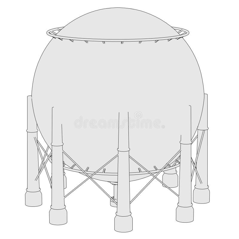 Gas Storage Unit stock illustration. Illustration of hand - 54991764