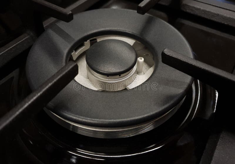 A Gas Stove Burner Turned Off Stock Photo - Image of iron, empty: 261862474