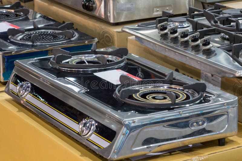 Gas stove for cooking stock photo. Image of industry - 93527532
