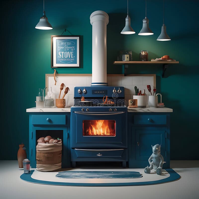 Gas Stove Flyer Banner Template Design Stock Illustration ...