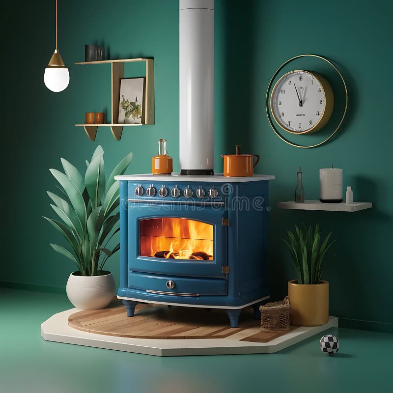 Gas Stove Flyer Banner Template Design Stock Illustration ...