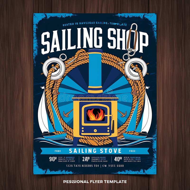 Gas Stove Flyer Banner Template Design Stock Illustration ...