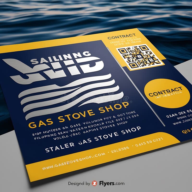 Gas Stove Flyer Banner Template Design Stock Illustration ...