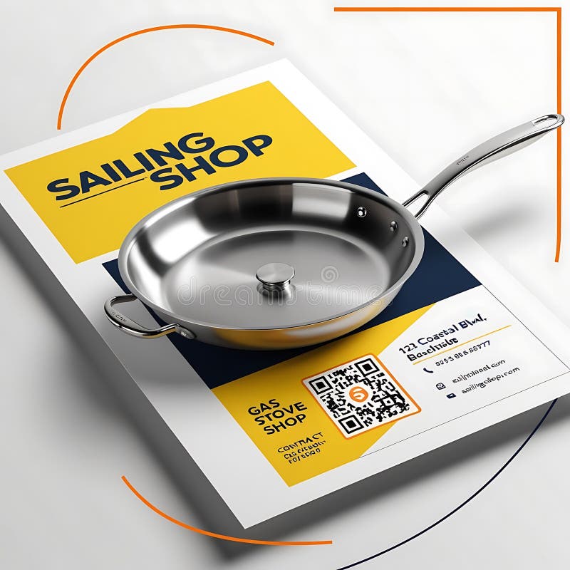 Gas Stove Flyer Banner Template Design Stock Illustration ...