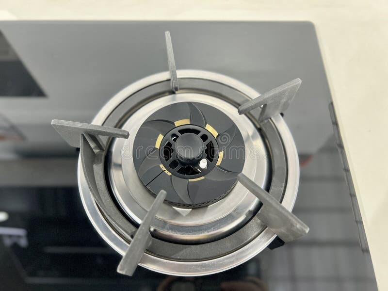 Gas Stove Head Gas Fire for Kitchen Room Equipment. Stock Image - Image ...