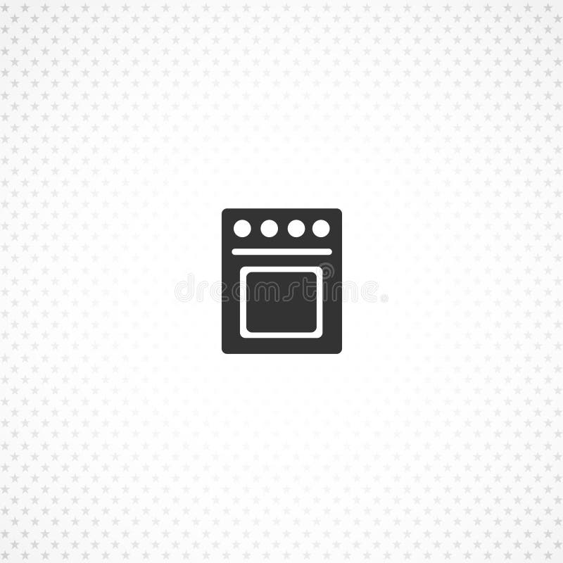 Gas Stove Isolated Solid Icon Stock Vector - Illustration of house ...