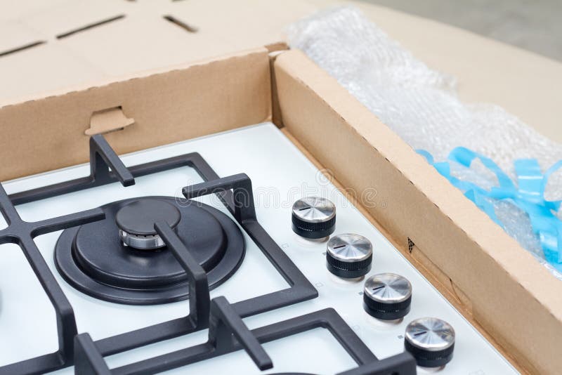 Gas Cooker Panel, Top View. Stock Image - Image of design, gasstove ...