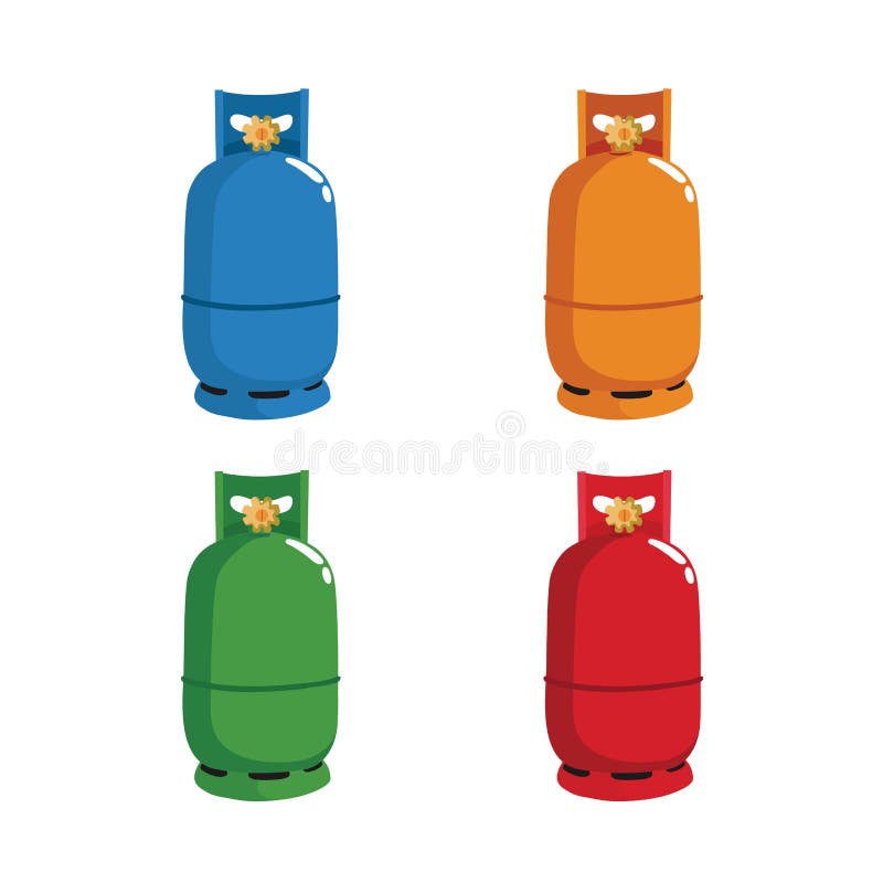 Gas Tank Vector Collection Design Stock Illustration - Illustration of ...