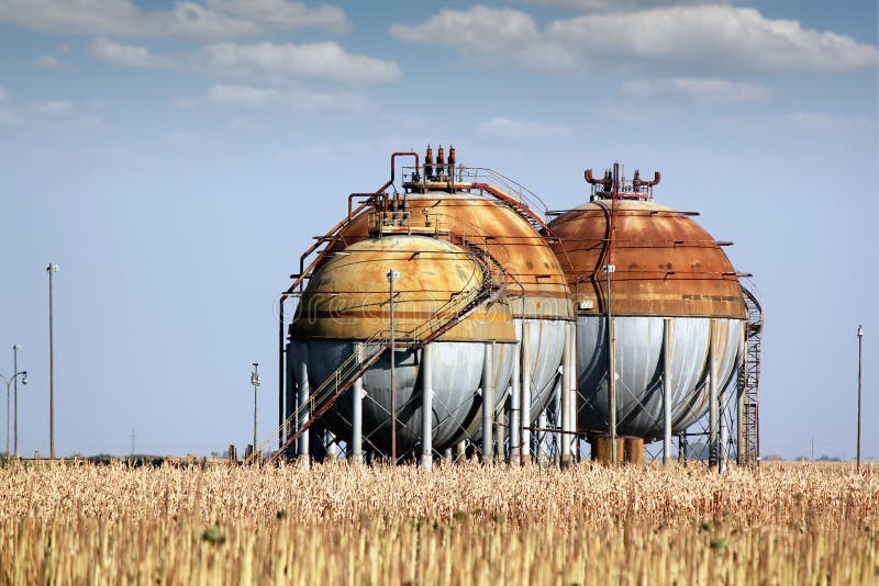 Gas tanks stock photo. Image of economy, engineering - 26697866
