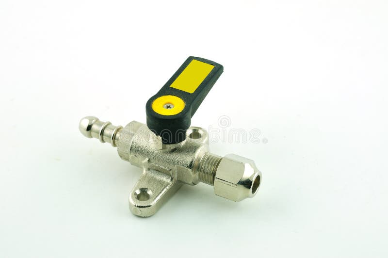 Gas tap stock image. Image of faucet, steel, power, pipe - 27807049