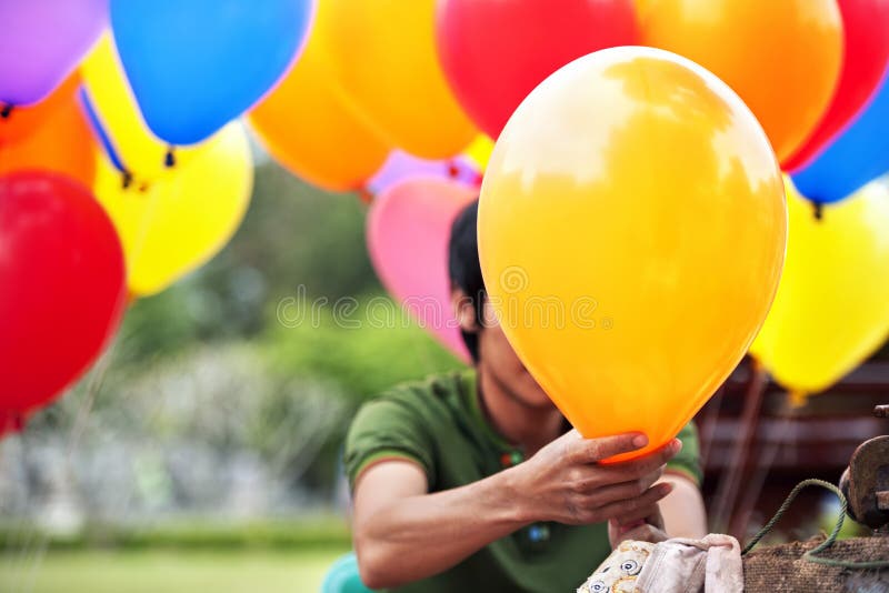 Gas to balloon stock photo. Image of flying, container - 90722578