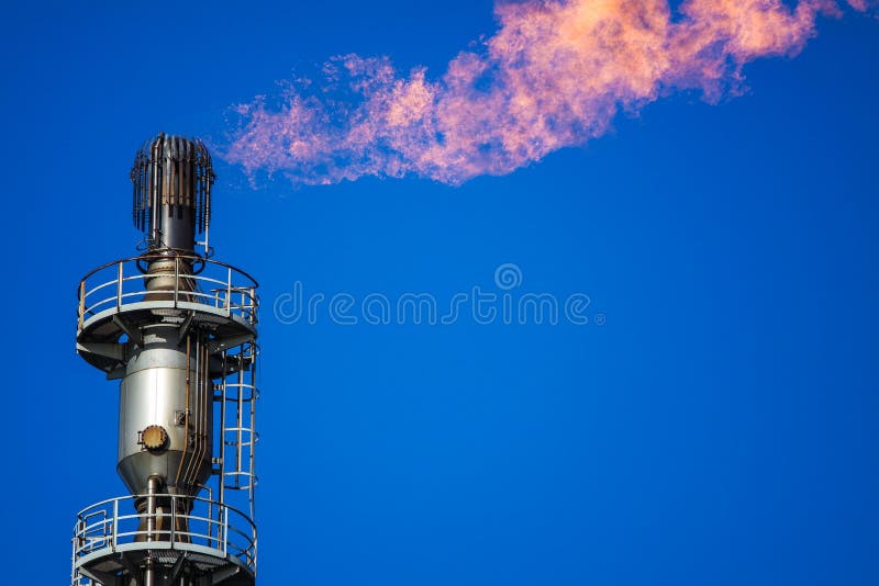 Gas Torch with Burning Flame Stock Photo - Image of carbon, cokery ...