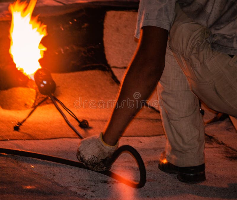 Worker stock image. Image of workplace, burning, danger - 161722719