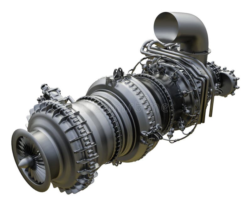 Jet Turbine Engine Vector Illustration Stock Vector - Illustration of ...