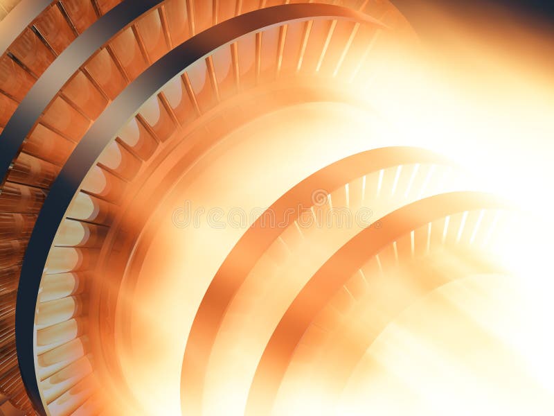 Turbine Jet Engine Flame