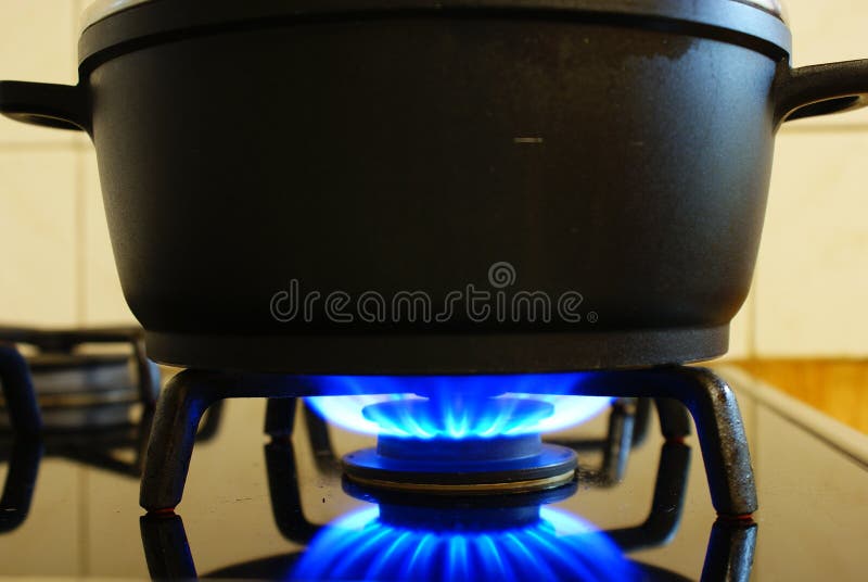 Gas under pot stock image. Image of cooking, burner, kitchen - 7712777