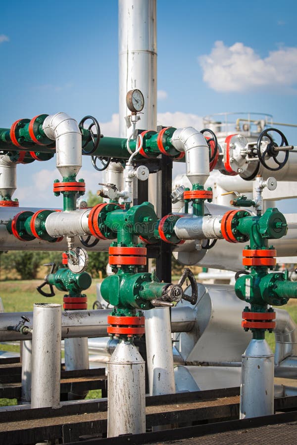 Ball Valve on a Gas Pipeline. Stock Photo - Image of environment, iron ...