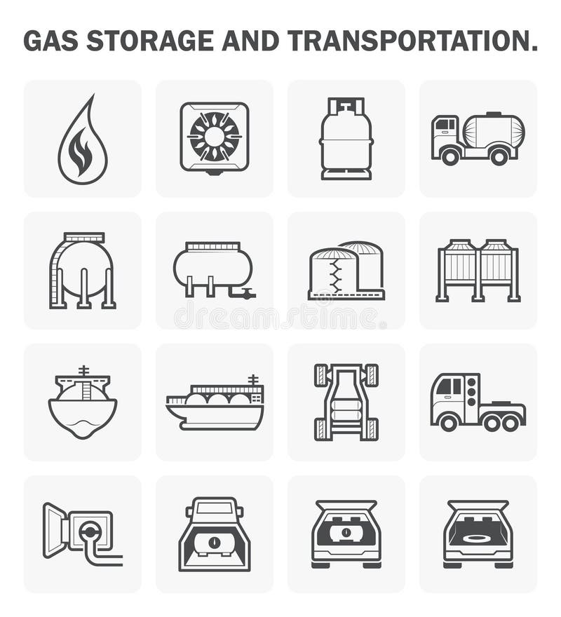 Gas vectorpictogram vector illustratie. Illustration of internationaal ...