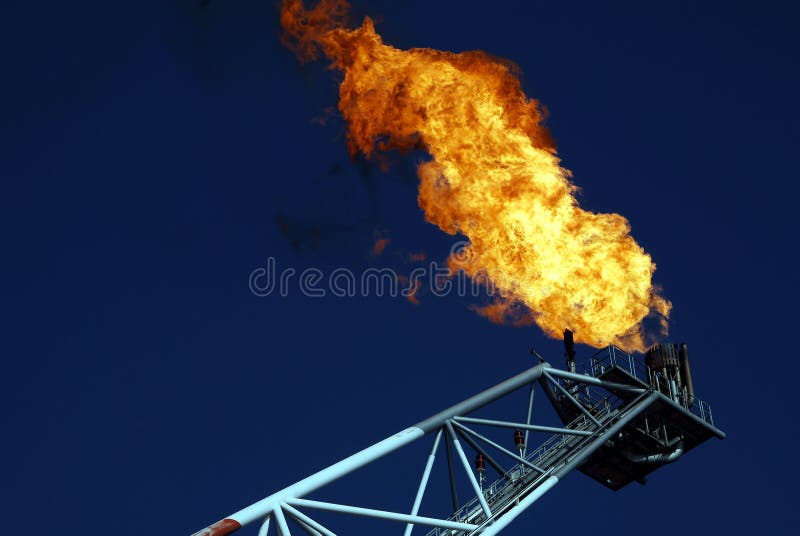 Gas Vent Flare 1 stock image. Image of energy, inject - 1563767