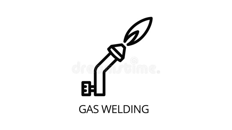 Gas welding icon animation stock video. Video of industry - 216524303