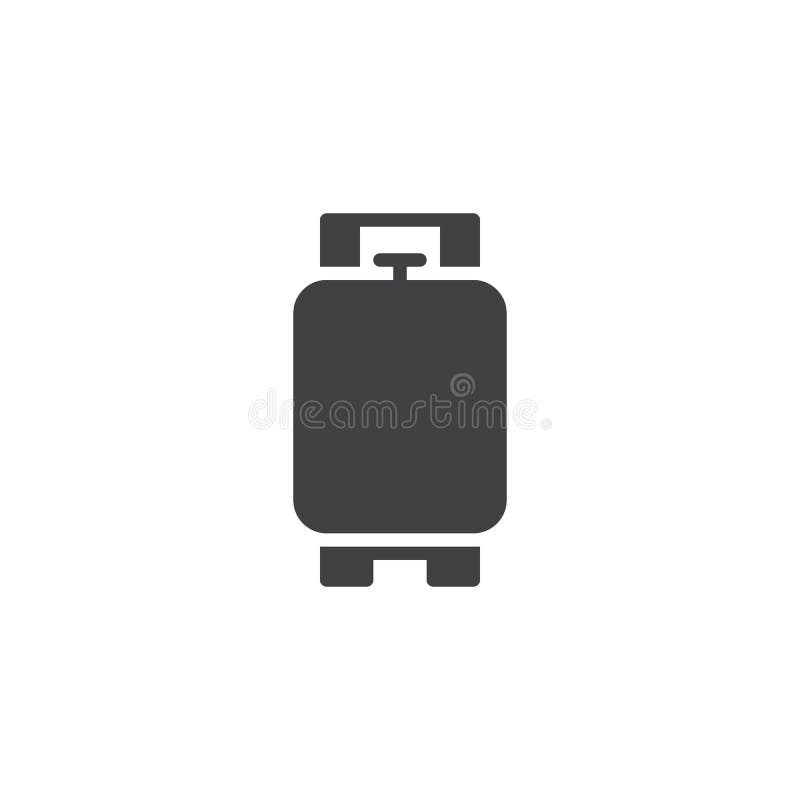 Symbool Voor Het Vectorsymbool Van De Gascilinder Stock Illustratie ...