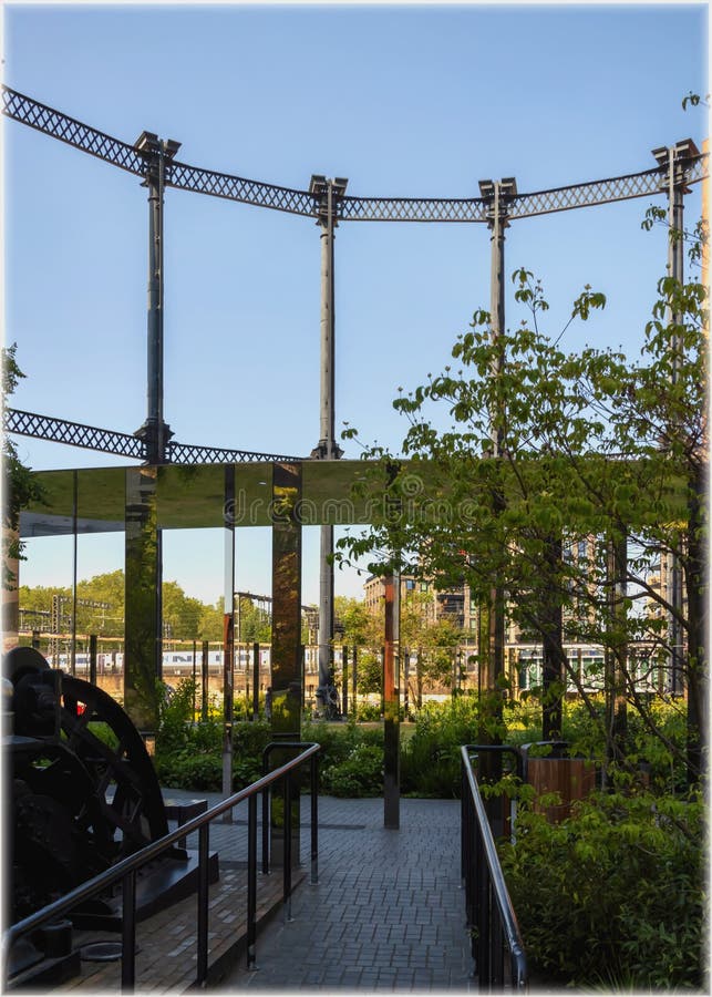 Gasholders, Buildings Part of the Development Scheme of Kings Cross , London Stock Photo - Image ...