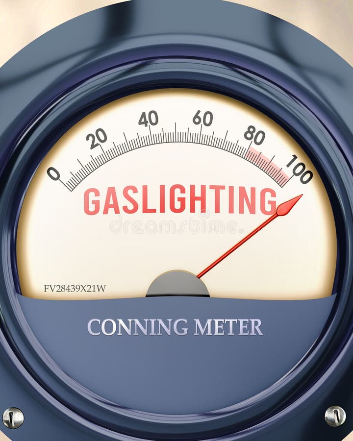 Gaslighting and Conning Meter that is Hitting a Full Scale, Showing a ...