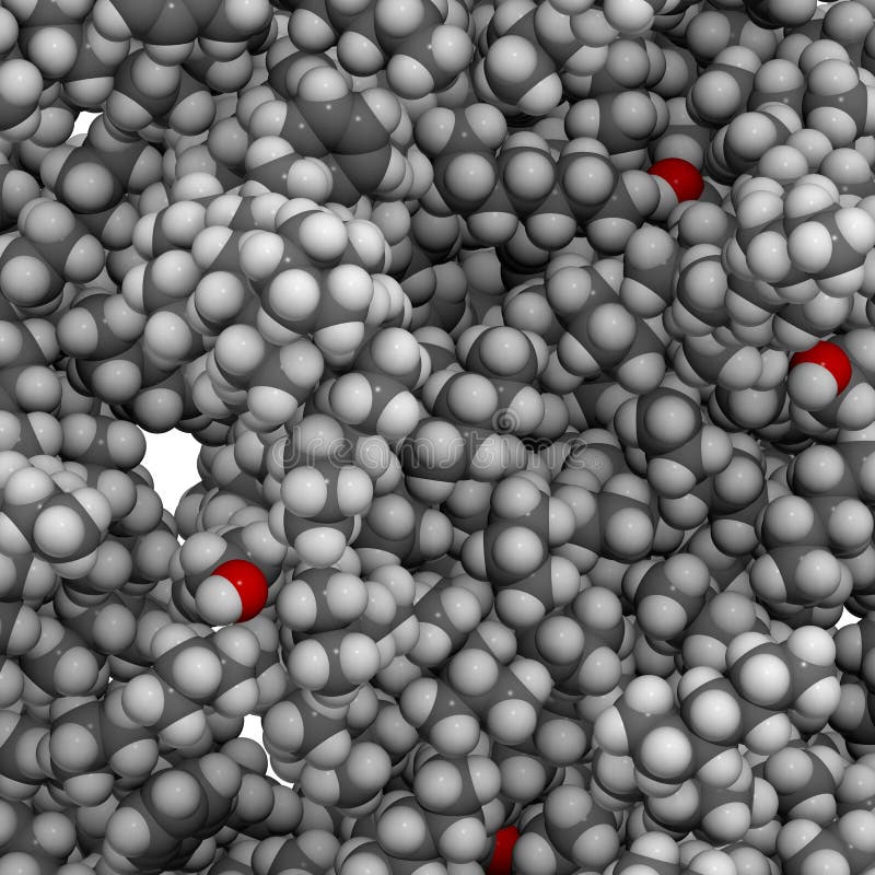 Molécula Del Octano Con Fórmula Química Stock de ilustración ...