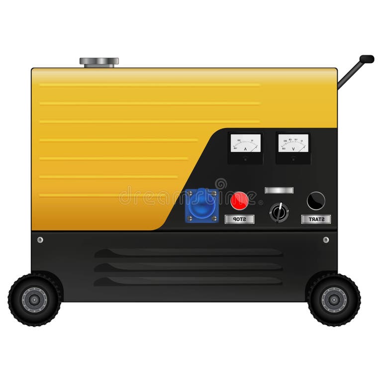 Gasoline Generator. Diesel Generator. Vector. Stock Vector ...