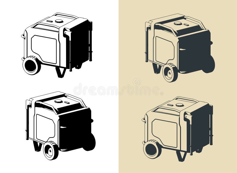 Gasoline Generator Illustrations Stock Illustration - Illustration of ...