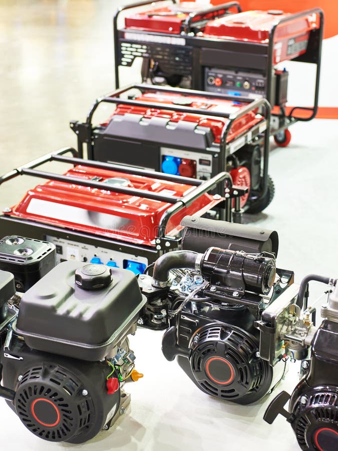 Gasoline Generators and Engines Editorial Stock Photo - Image of ...