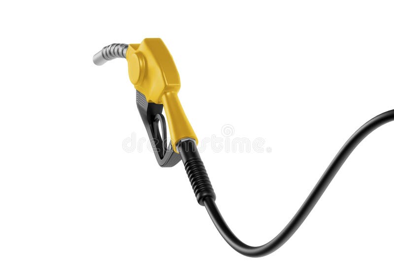 Gasoline Injector Gasoline Pump on White Background Stock Illustration ...